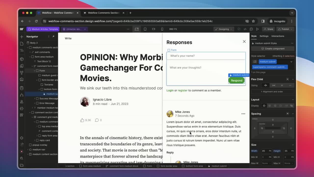 Webflow CMS Audio Player - Supersparks